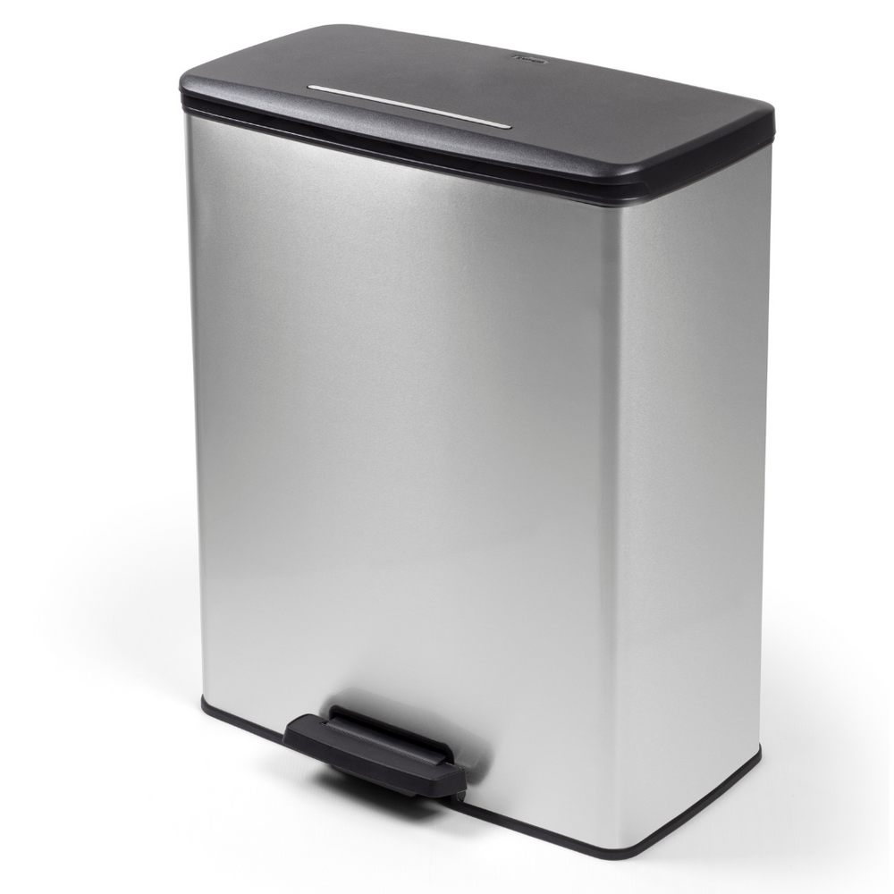 Keter - Curver Deco Duo Bin 26L and 26L Silver