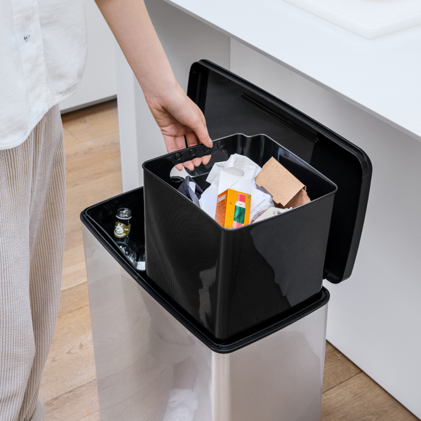 Keter - Curver Deco Duo Bin 26L and 26L Silver – Keter SA