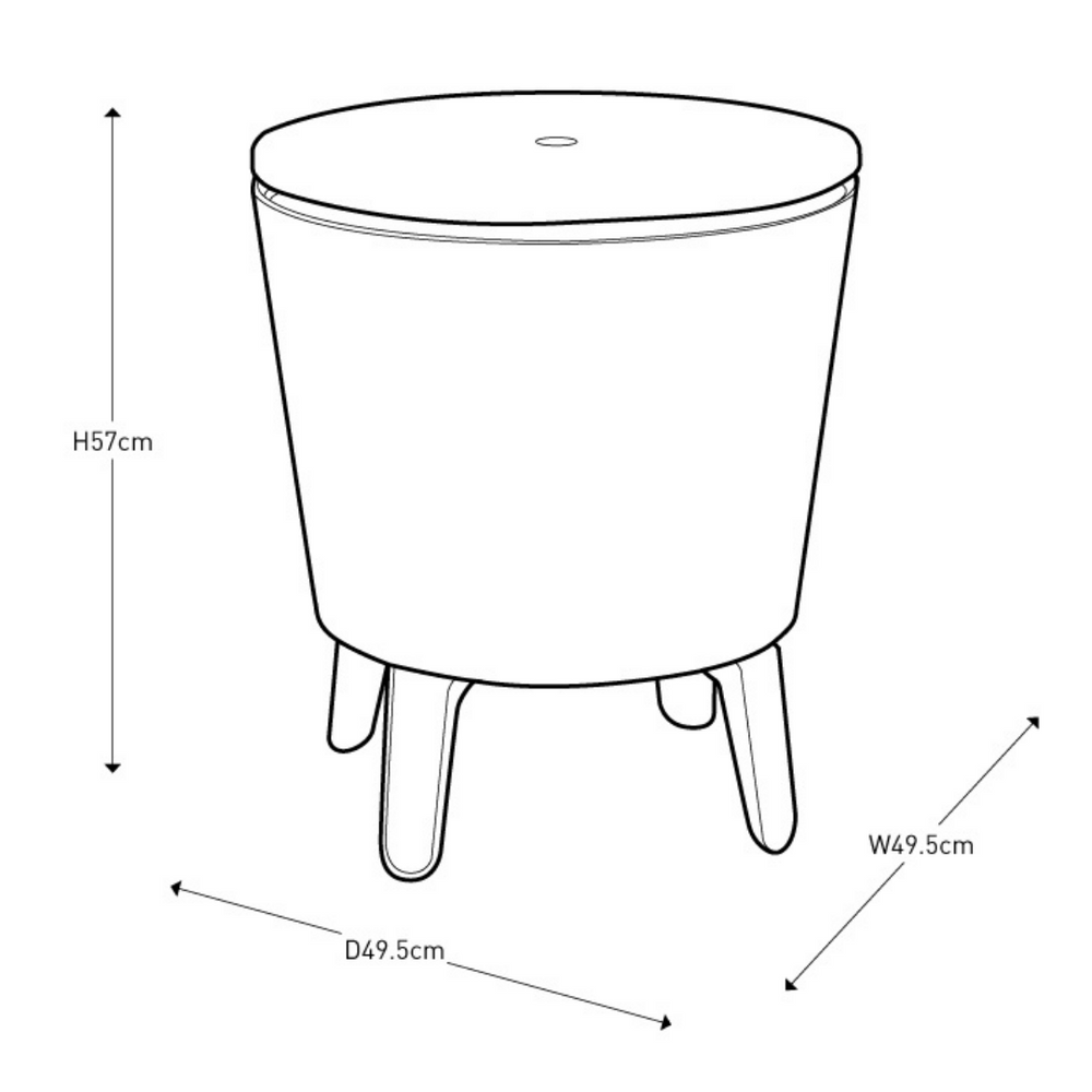 KETER Cool Bar Drinks Cooler Table